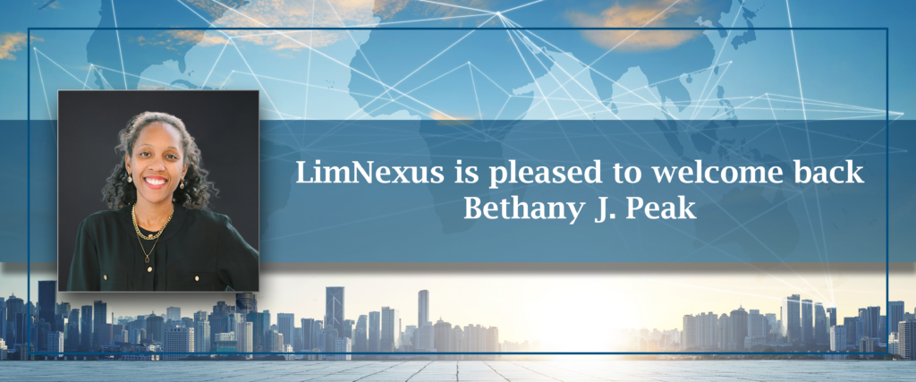 LimNexus is Pleased to Welcome Back Bethany J. Peak as an Associate in ...